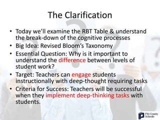 January Rbt Presentation PPTX Educational Assessment Education