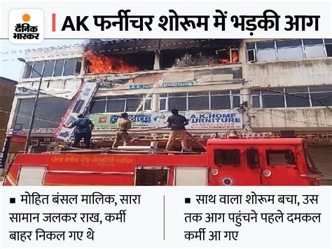 Major Fire In Furniture Market Baltana News बलटाना में फर्नीचर शोरूम