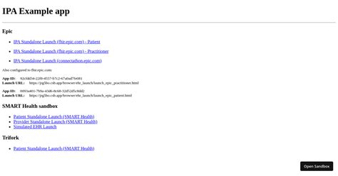 FHIR Client Browser Examples Forked Codesandbox