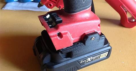 Aldi Xfinity Ryobi 18v Battery To Milwaukee Driver Mod Album On Imgur