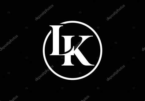 Monograma inicial Letra L K Logo Design Vector Template Diseño del logotipo de la carta LK