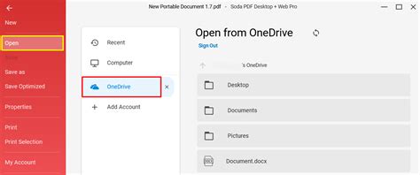 How Does OneDrive Integrate Into Soda PDF Soda PDF