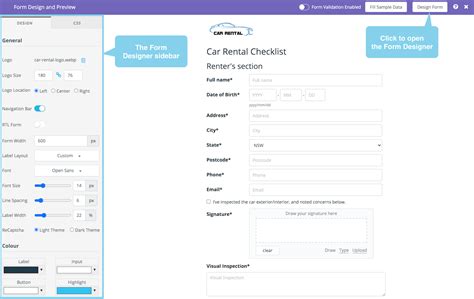 Form Designer Platoforms Documentation