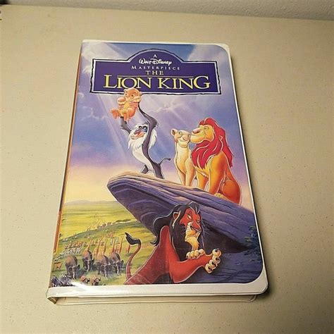 The Lion King Vhs Walt Disney Masterpiece Collection 1995 Rare