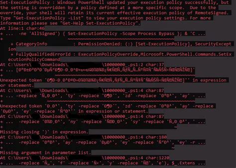 Powershell Unexpected Token Error During Transliteration Super User