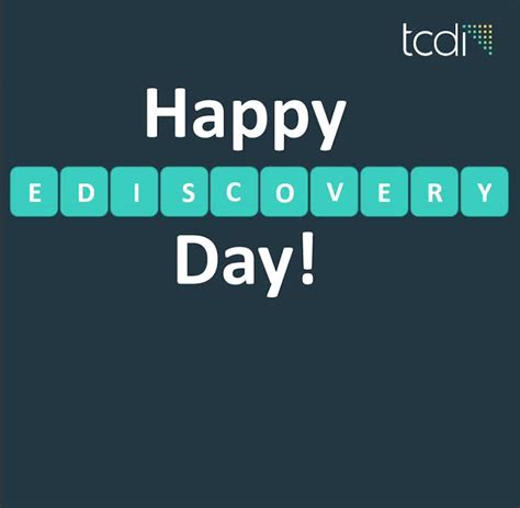 Tcdi On Linkedin Ediscoveryday Teamtcdi Legaltech Innovation Ediscovery