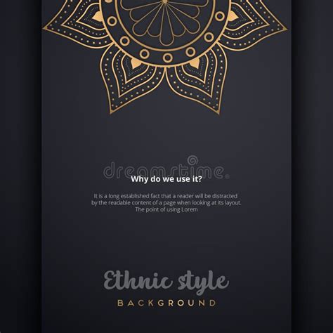Luxus Mandala Hochzeit Einladung Karte Satz Vorlage Mit Golden