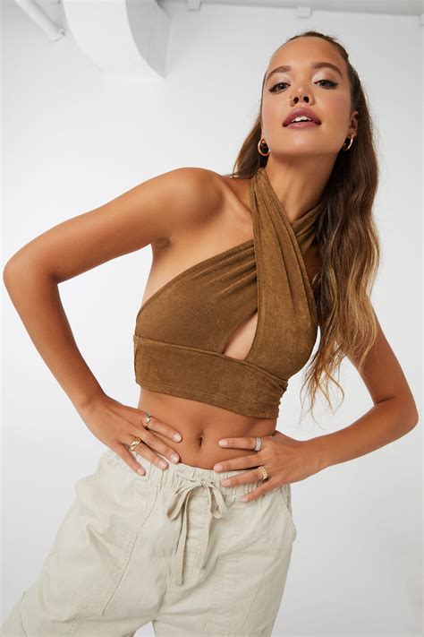 Criss Cross Halter Tank Ardene