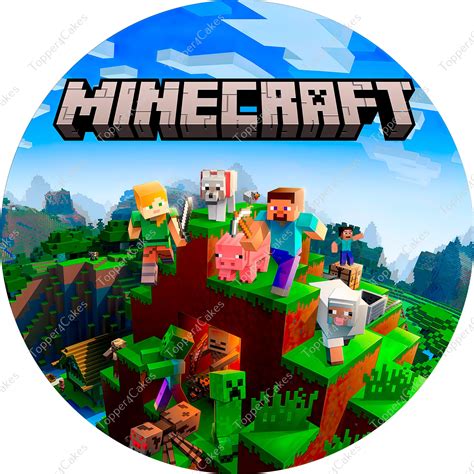 Minecraft Birthday Cake Topper Printable Free Download