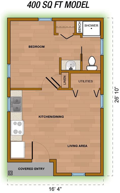 400 Square Foot Cabin Plans
