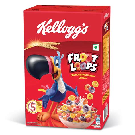 New Kelloggs Froot Loops Crunchy Multigrain Breakfast Cereal Mixed