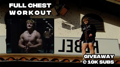 Intense Chest Workout Youngla Giveaway Thanks For 10k Youtube