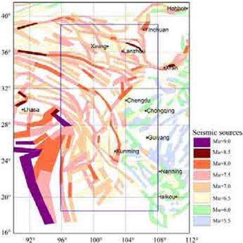 Seismic Sources Model Of The North South Seismic Belt And Its Download Scientific Diagram