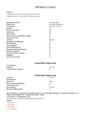 Fillable Online Psc Ap Gov Automobile Engg Fax Email Print PdfFiller