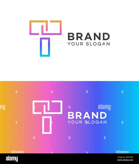T Letter Logo Icon Brand Identity Sign T Letter Symbol Template Stock
