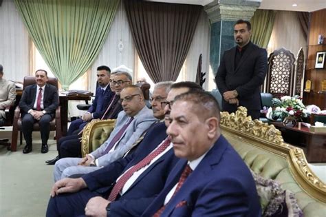 وزير التعليم العالي والبحث العلمي الدكتور نعيم العبودي يلتقي رؤساء