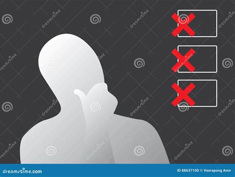 Q A Choice Thinking II Stock Illustration Illustration Of Problems