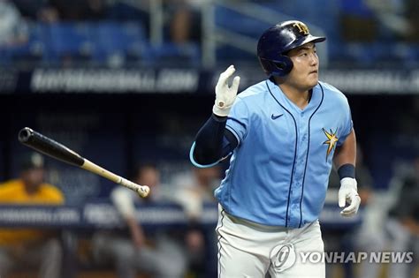 탬파베이 최지만 홈런 포함 3안타 폭발타율 6할 넘었다 연합뉴스