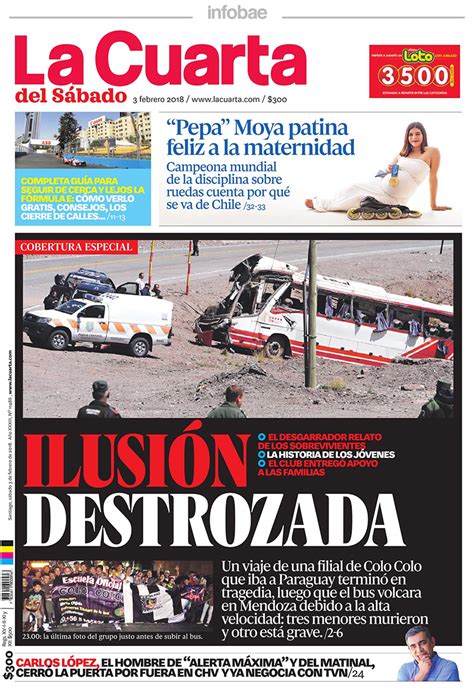 La Cuarta Chile 3 De Febrero De 2018 Infobae