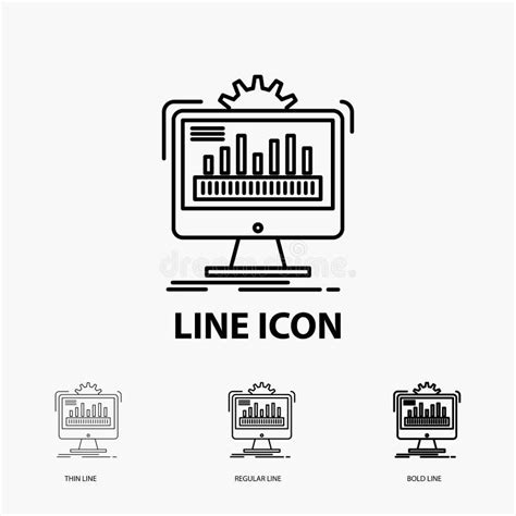 Dashboard Admin Monitor Monitoring Processing Icon In Thin Regular