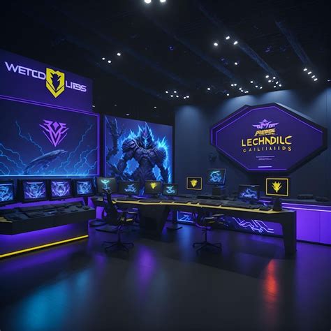 Premium Photo Photo Of A Hightech Gaming Setup With Multiple Monitors