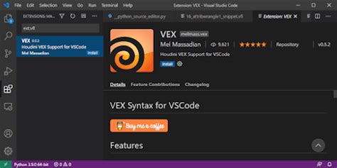 サルにもわかる Houdini External Python Source Editor