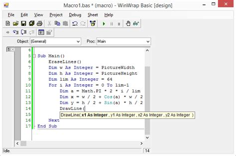 Editor Shows Method Parameters