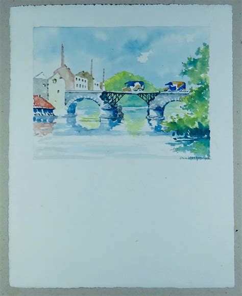 Proantic Kerhor Jean Dossier Contenant Des Dessins Des Aquarelle