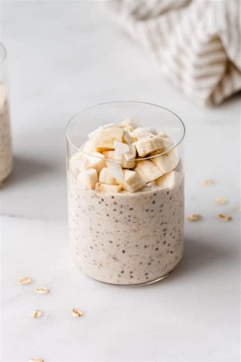 Banana Overnight Oats Choosing Chia