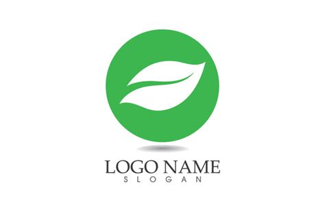 Green Eco Leaf Nature Fresh Logo Vector V28 Templatemonster