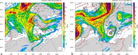 Potential Vorticity Shaded Pvu Wind Barbs At The 335 K Isentropic