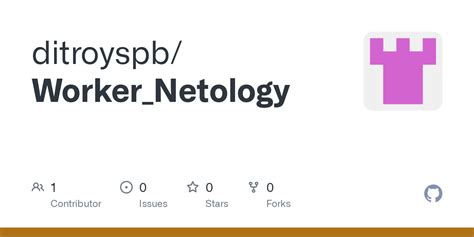 GitHub Ditroyspb Worker Netology