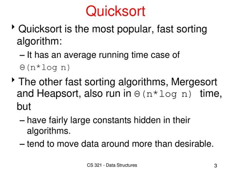 Sub Quadratic Sorting Algorithms Ppt Download