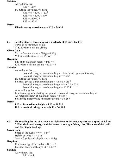 SOLUTION 9th Class Physics Chaptr 6 2 1 Studypool
