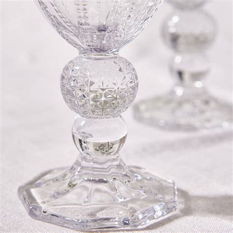 Set Of Four Bella Perle Glass Goblets By Dibor