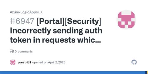 Portal Security Incorrectly Sending Auth Token In Requests Which Are