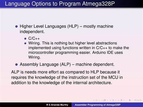 L10 Assembly Language Programming Of Atmega328 P Pdf