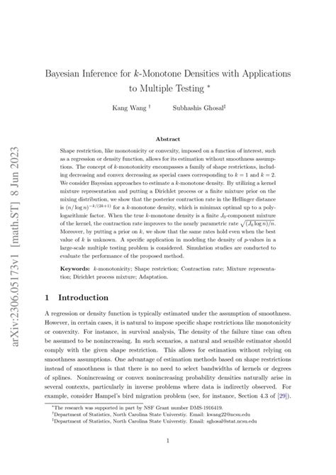 Bayesian Inference For K Monotone Densities With Applications To