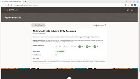 The Oracle Database Features Site Reducing Oracle Documentation
