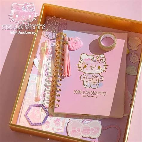 Showcase Hello Kitty X Stmt 50th Anniversary Diy Journaling Set