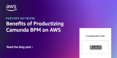 Benefits Of Productizing Camunda On Aws Aws Partner Network Apn Blog