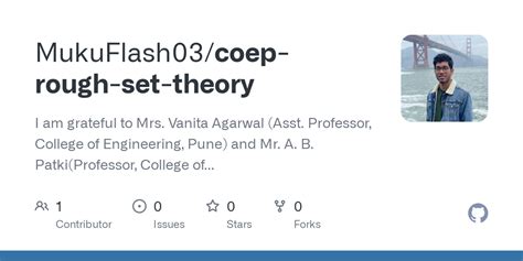 GitHub MukuFlash Coep Rough Set Theory I Am Grateful To Mrs Vanita Agarwal Asst