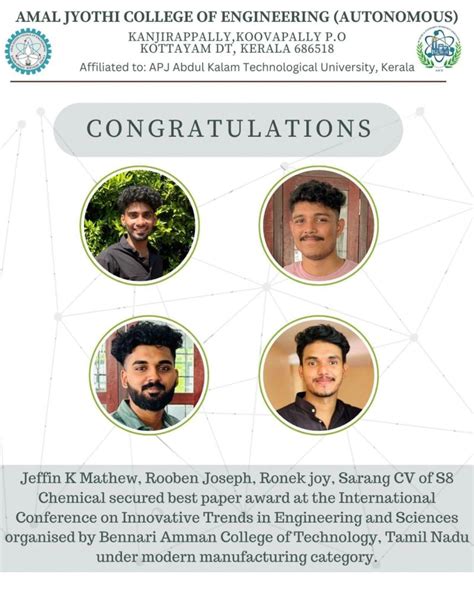 Were Excited To Announce That Our Paper Has Received The Best Paper