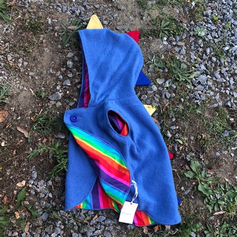 Size 5 Blue With Rainbow Stripe And Dino Spikes Paterpillar