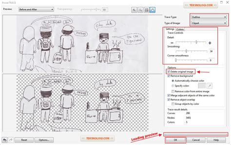 Tracing Coreldraw Teksnologi