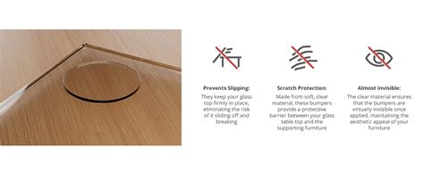 X Protector Glass Table Top Bumpers 20 Pcs 12 Self Adhesive Glass Table Top