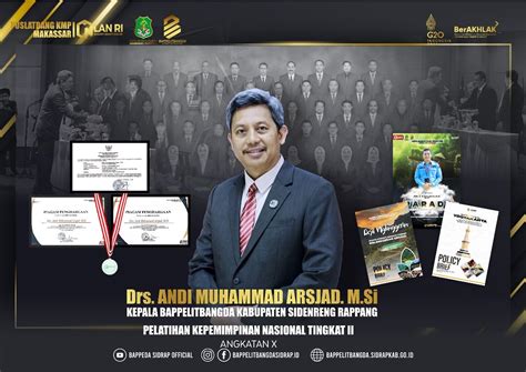 PKN Tingkat II Angkatan X Rampung Kepala Bappelitbangda Sidrap Jadi