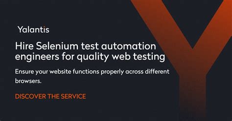 Hire Selenium Developers In Test Test Automation Engineers