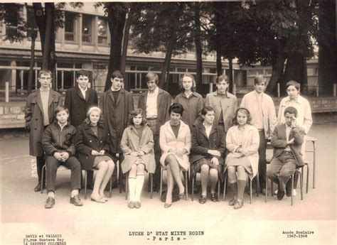 Photo De Classe Seconde Année Scolaire 67 68 De 1967 Lycée Rodin