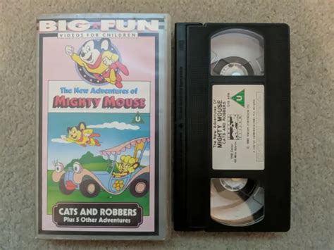 The New Adventures Of Mighty Mouse Cats And Robbers Vhs £799 Picclick Uk